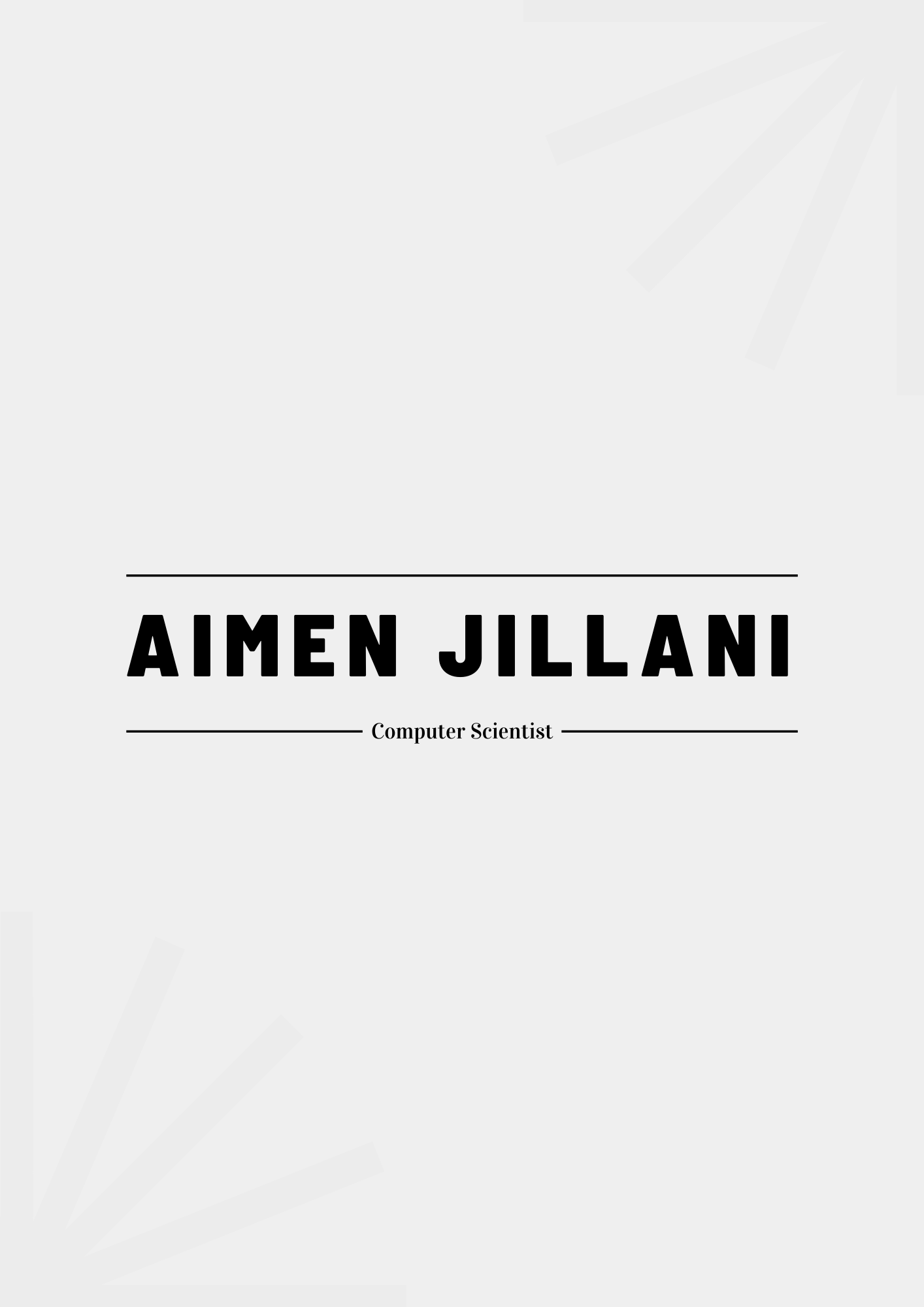 Aimen Jillani's Portfolio